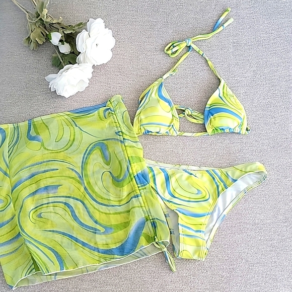Swim | Yellow 3 Piece Bikini | Poshmark